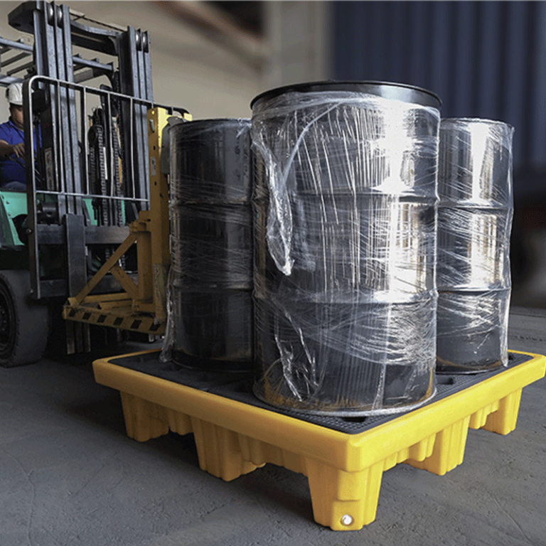 Tarima Antiderrames para 4 tambos industriales TAD1010 - INDUSTRIAL Pallets